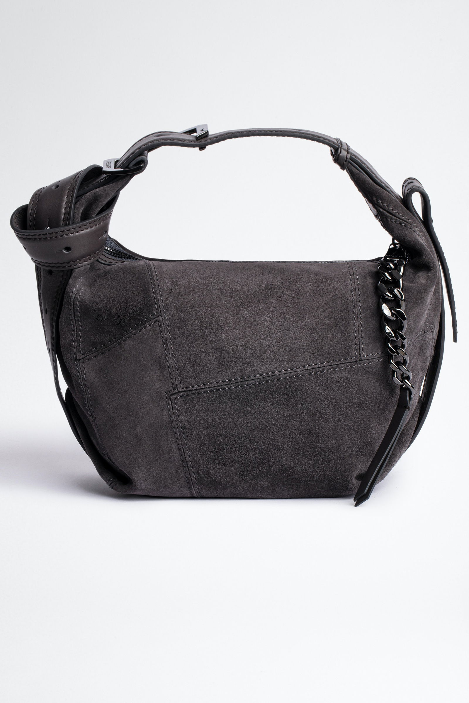 ZADIG & VOLTAIRE Le Cecilia Suede Patchwork Bag in Street | endource