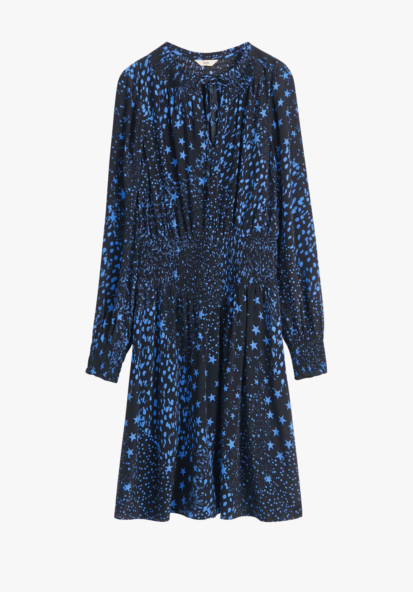 HUSH Phoebe Shirred Mini Dress | endource