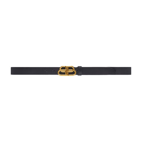 BALENCIAGA BB Thin Belt in Black | Endource