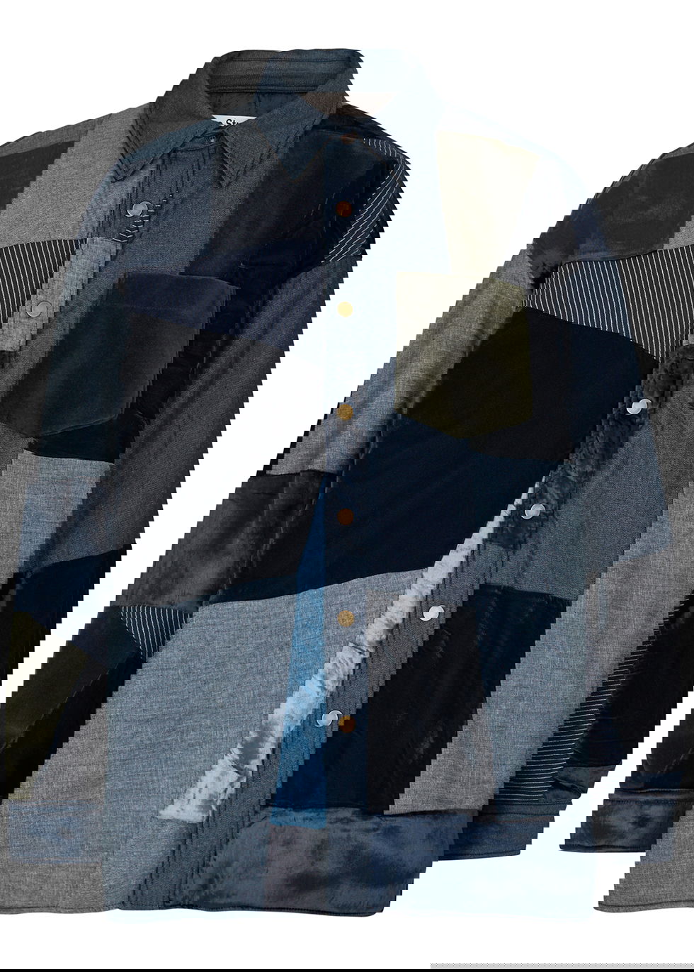 ACNE STUDIOS Otito Patchwork Cotton-Blend Jacket | Endource