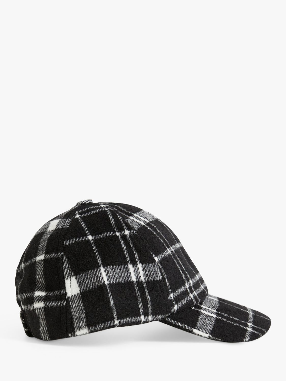 MANGO Cucu Check Cap in Black/Multi | Endource