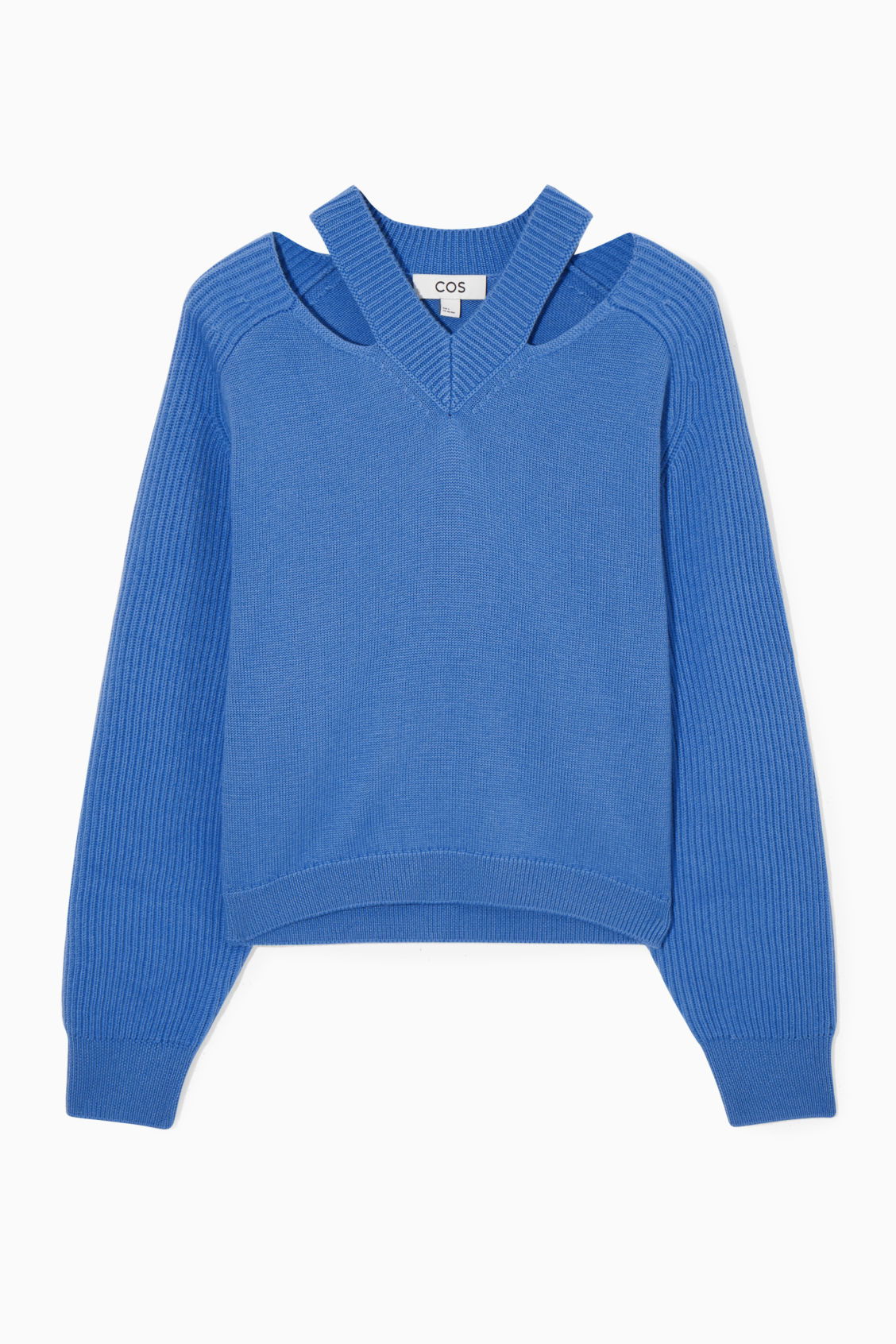COS Deconstructed Wool Jumper in BLUE | endource