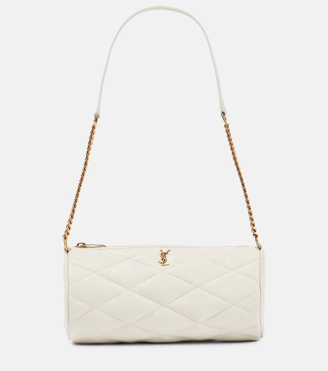 SAINT LAURENT Sade Mini Leather Shoulder Bag in White | Endource
