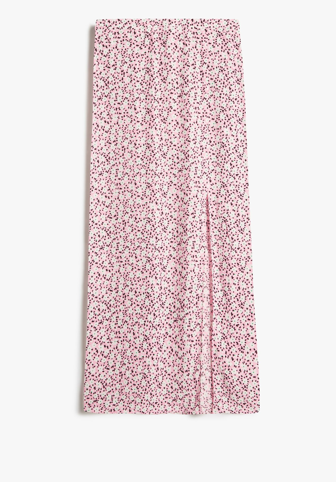 HUSH Izzy Split Maxi Skirt in Mini Daisy Pink | endource
