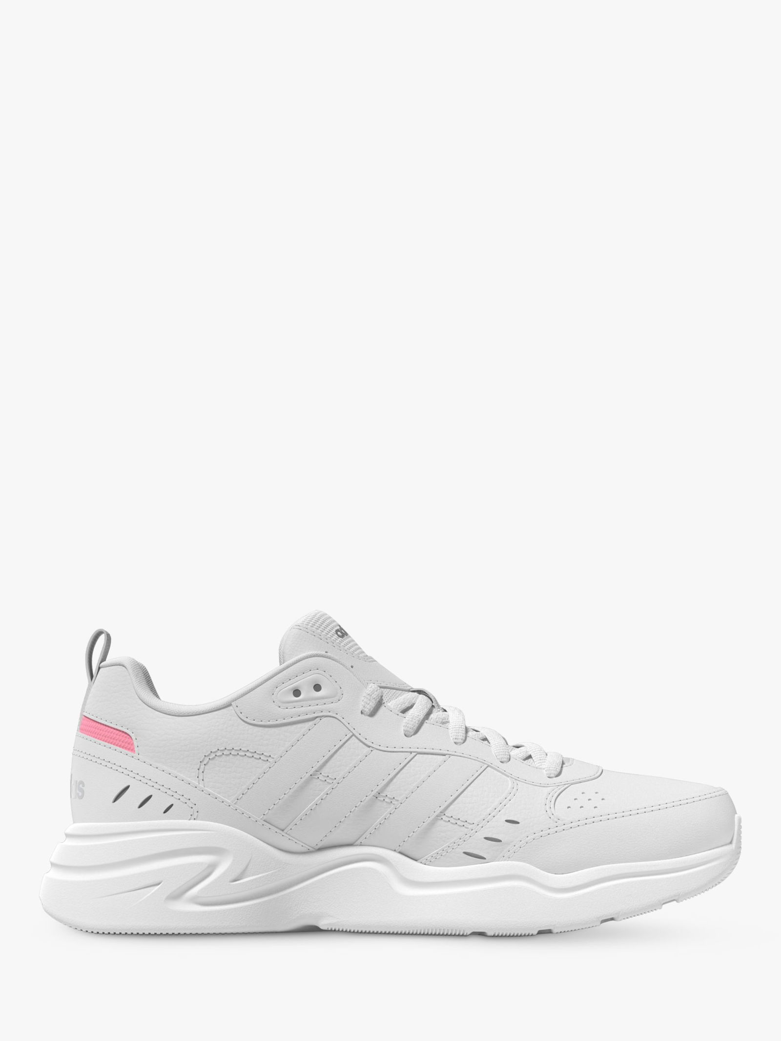 ADIDAS Strutter Trainers in White/White/Pink | endource