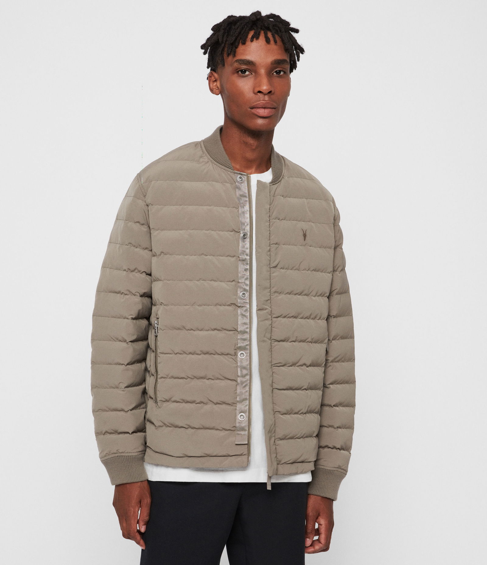 ALLSAINTS Albion Jacket in Sutro Grey | Endource