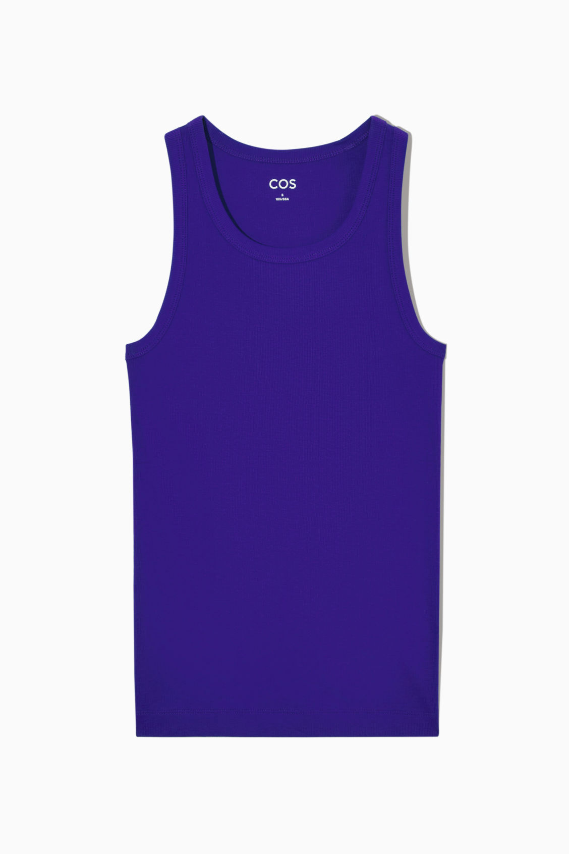 COS Ribbed Tank Top in BLUE | Endource