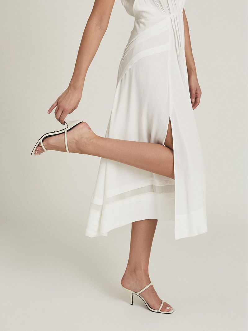 REISS Marcella Split Front Beach Dress | endource