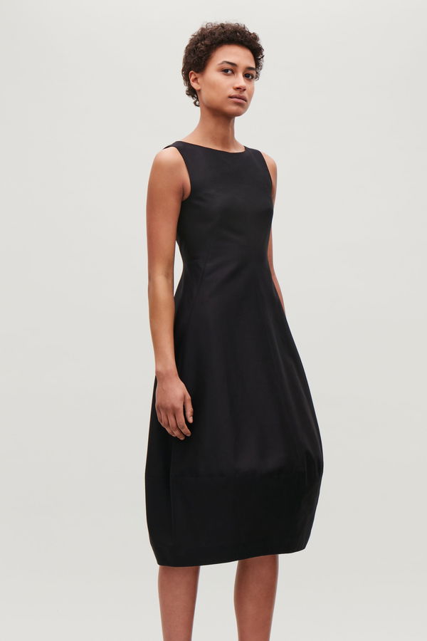 COS Cotton-Silk Cocoon Dress | endource