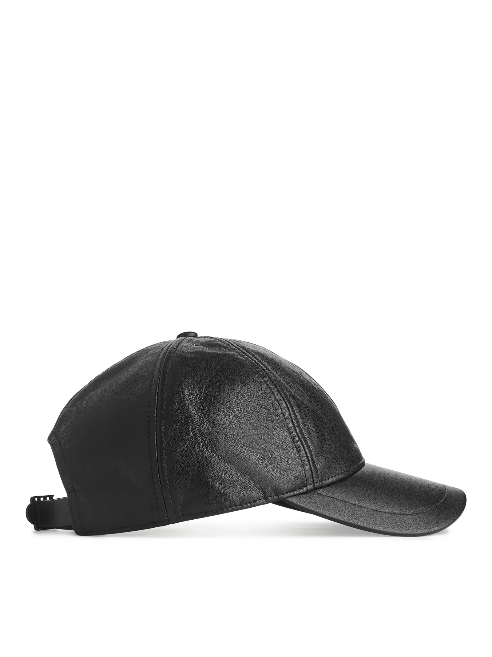 ARKET Leather Cap in Black | endource