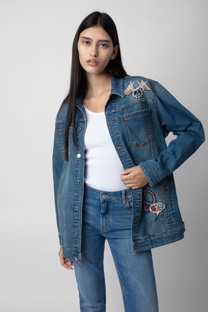 ZADIG & VOLTAIRE Kiome Jacket in Light blue | Endource