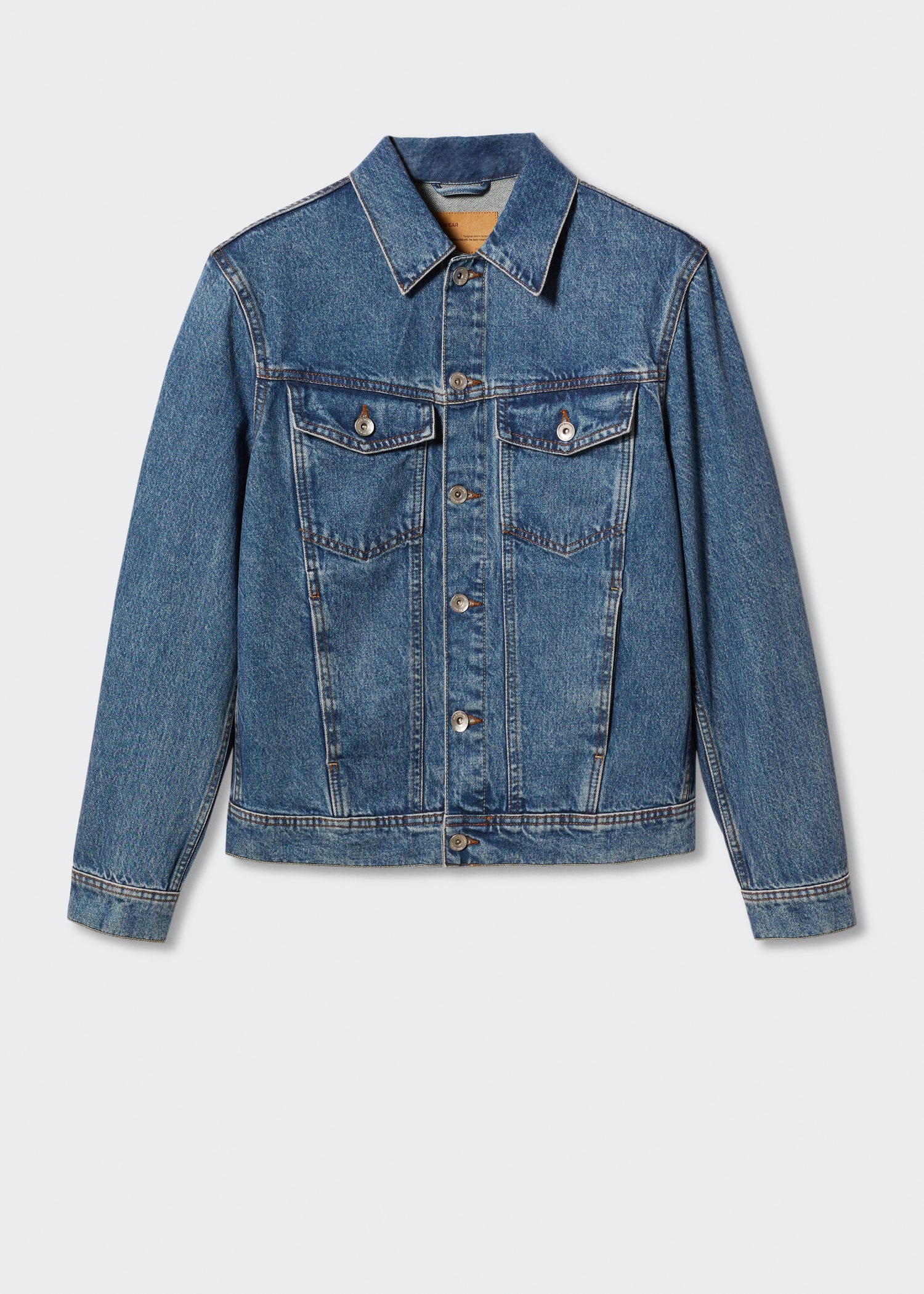 MANGO Denim Jacket in Dark Blue | endource