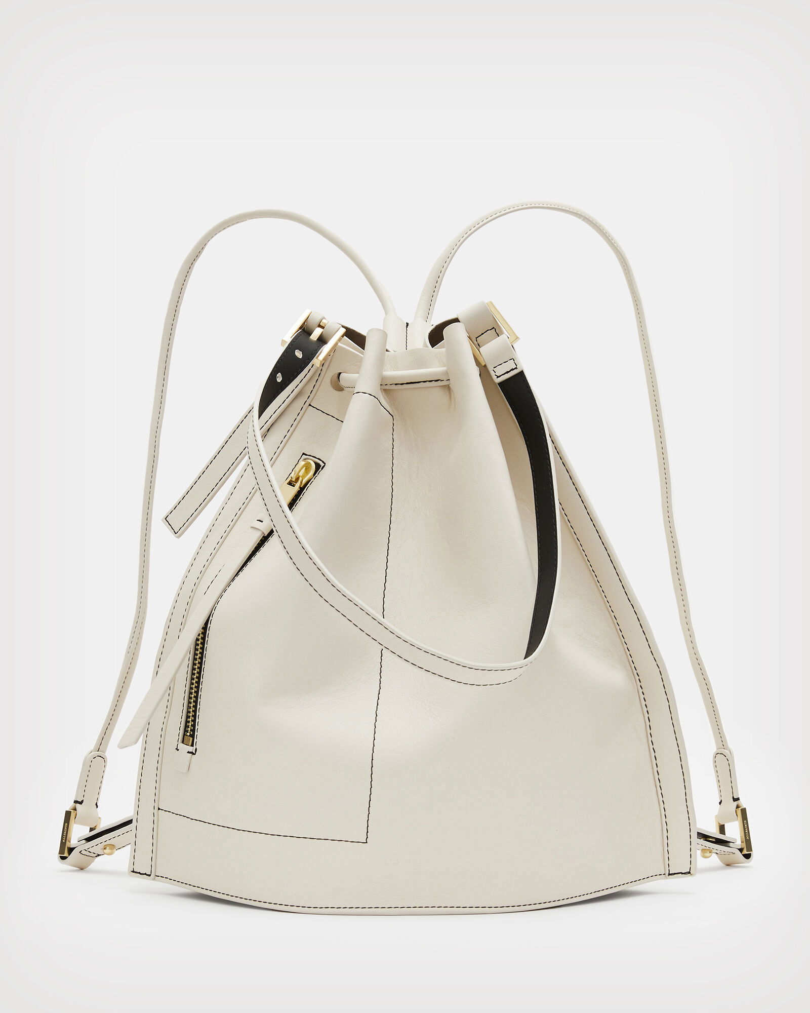 ALLSAINTS Alpha Contrast Leather Backpack | endource
