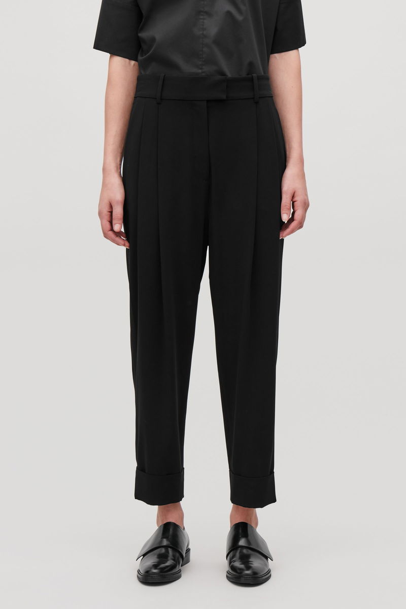 COS Relaxed Pleated Trousers | Endource