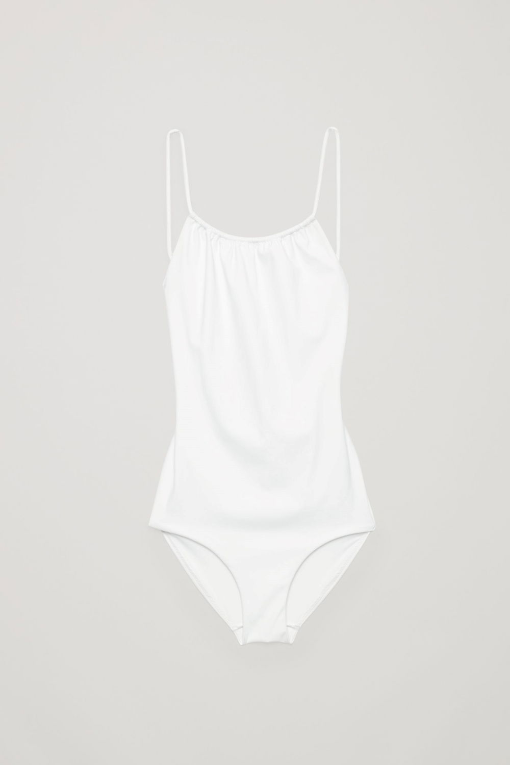 COS Swimsuit with Tie Back in White | Endource