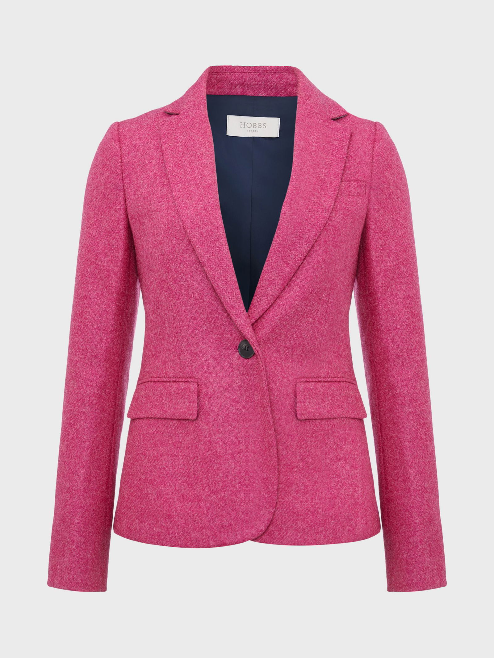 HOBBS Petite Blake Wool Tweed Jacket in Florentine Pink | endource