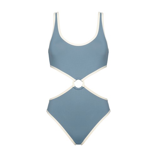 ERES Isabel One-Piece Swimsuit in Requin Bleu Percale | endource