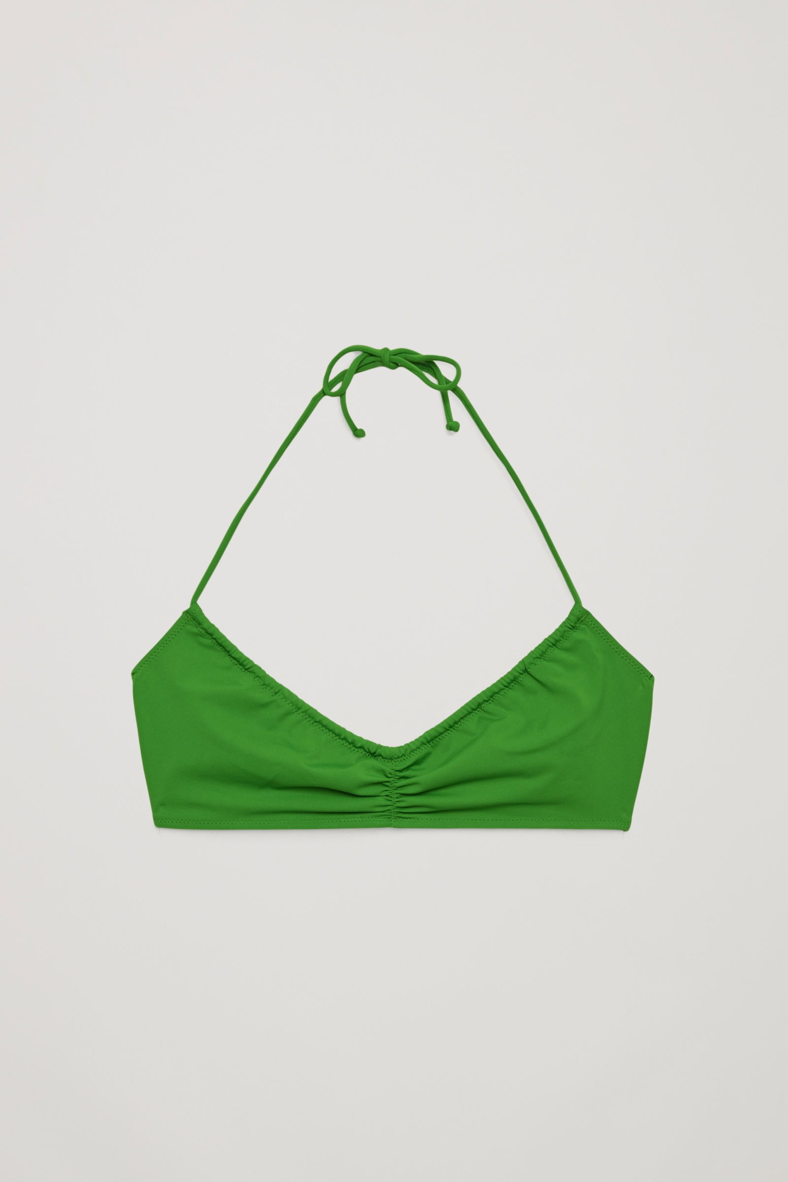 COS Gathered Halterneck Bikini Top | Endource