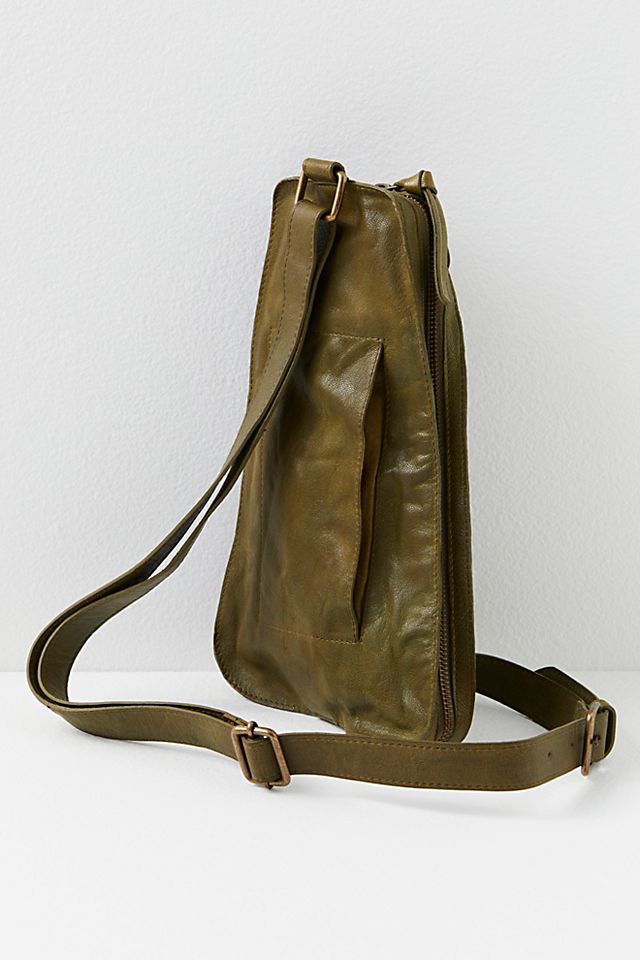 FREE PEOPLE Jagger Leather Sling in Black | endource