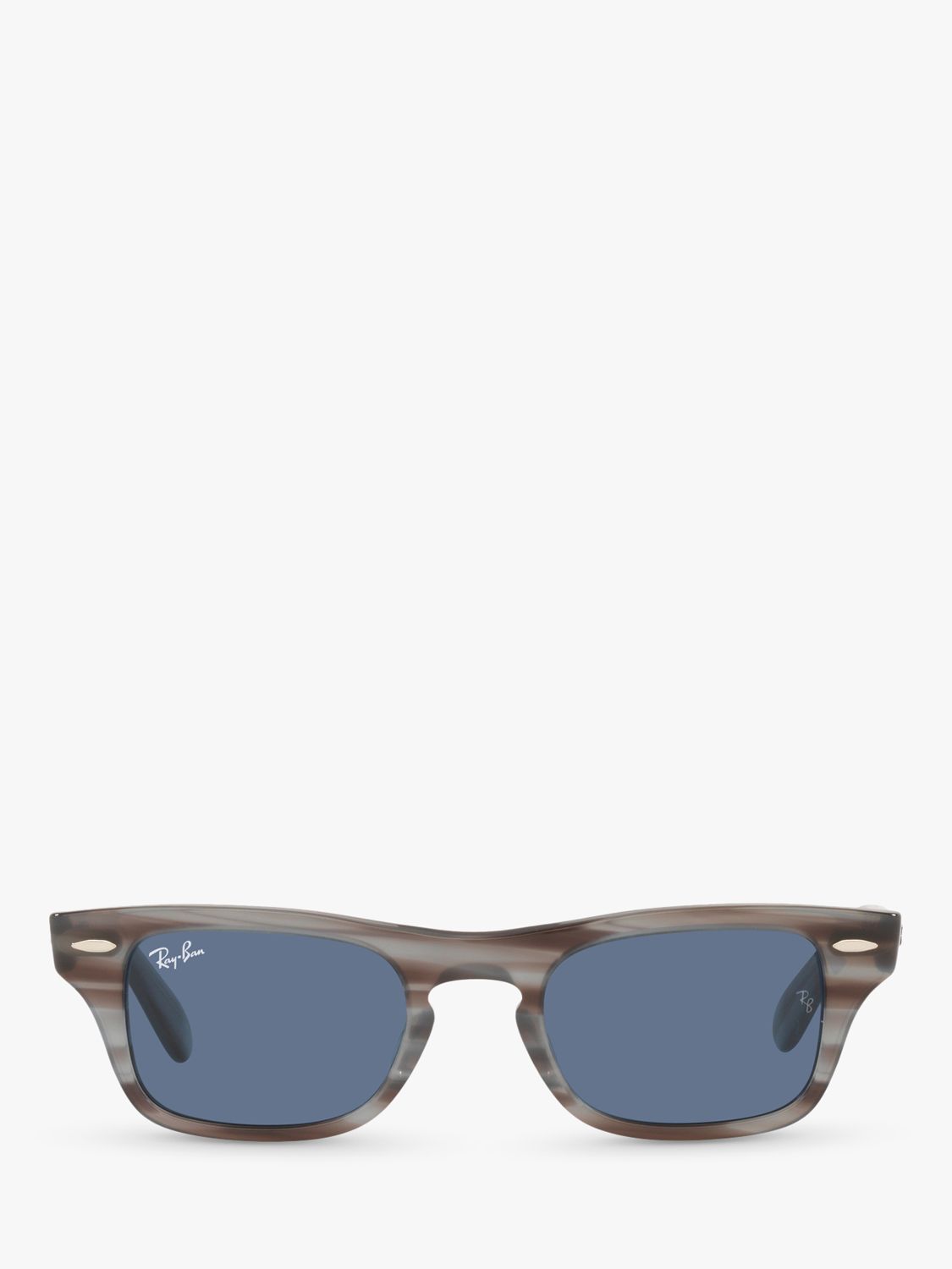 RAY-BAN Rectangular Sunglasses in Striped Gray | endource