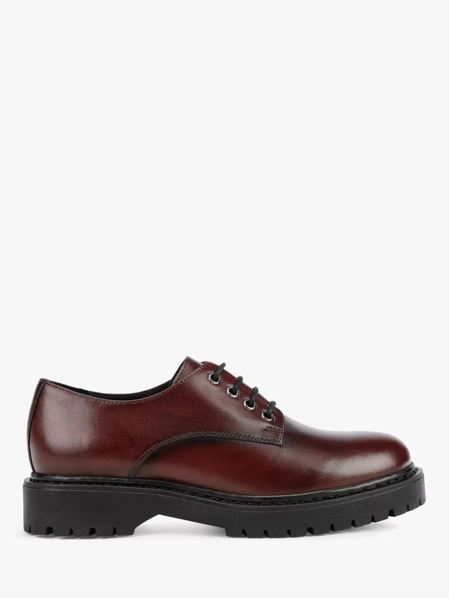 Geox Bleyze Leather Brogues in Red-Red | Endource