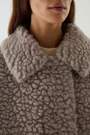 COS Wool Teddy Fleece Coat | endource
