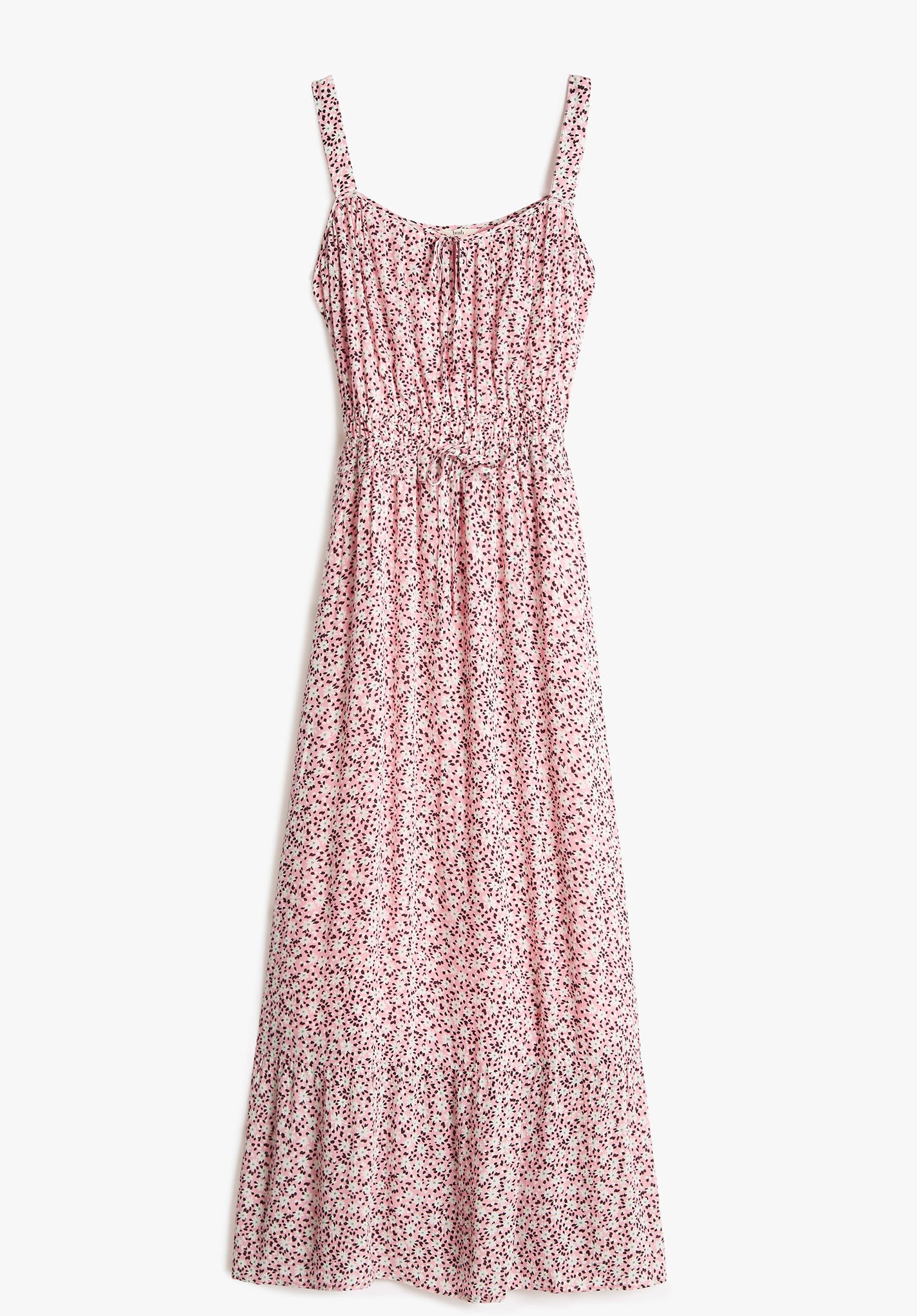 HUSH Rowena Midi Dress in Mini Daisy Pink | Endource