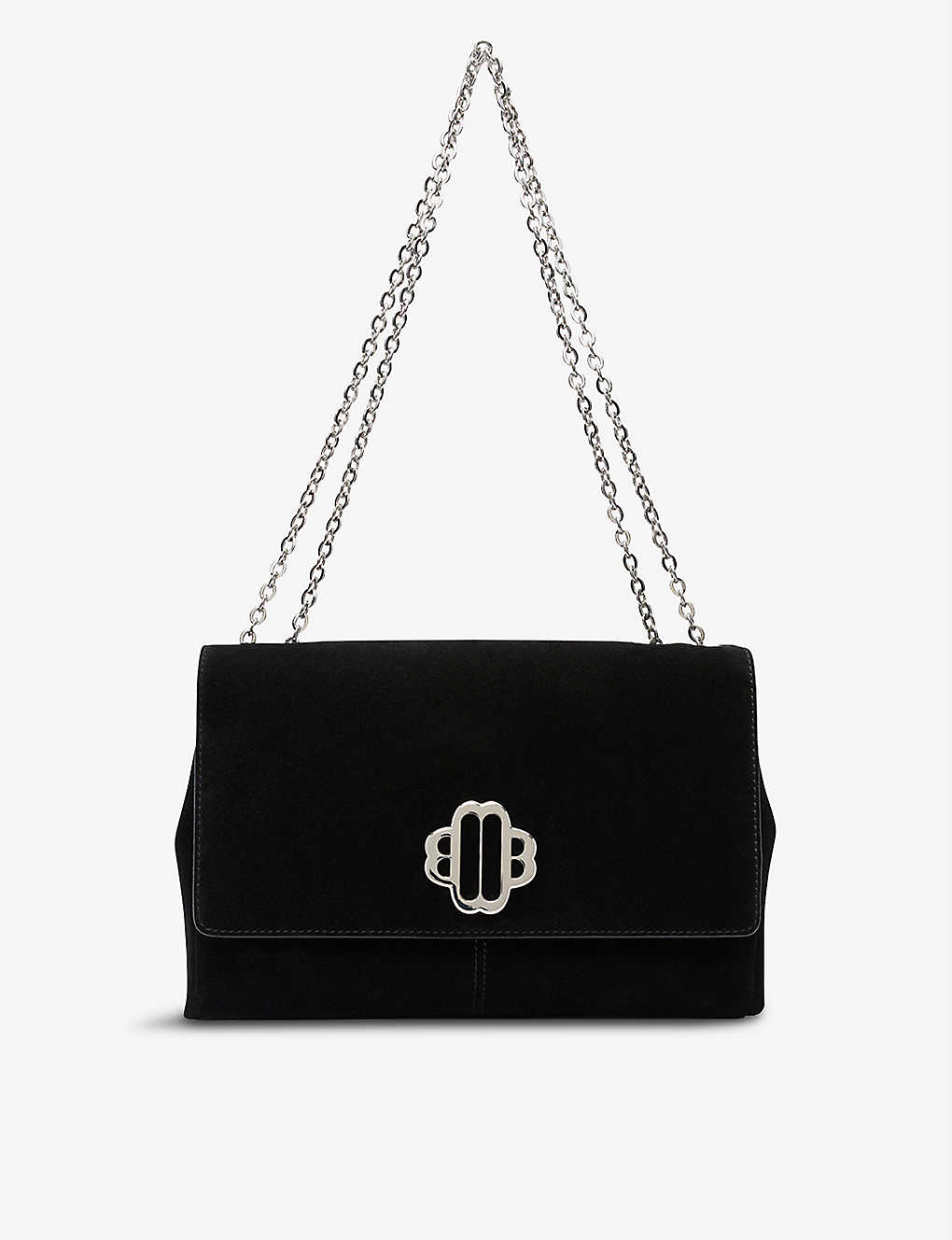 MAJE Clover Suede Cross-Body Bag in NATURELS | endource