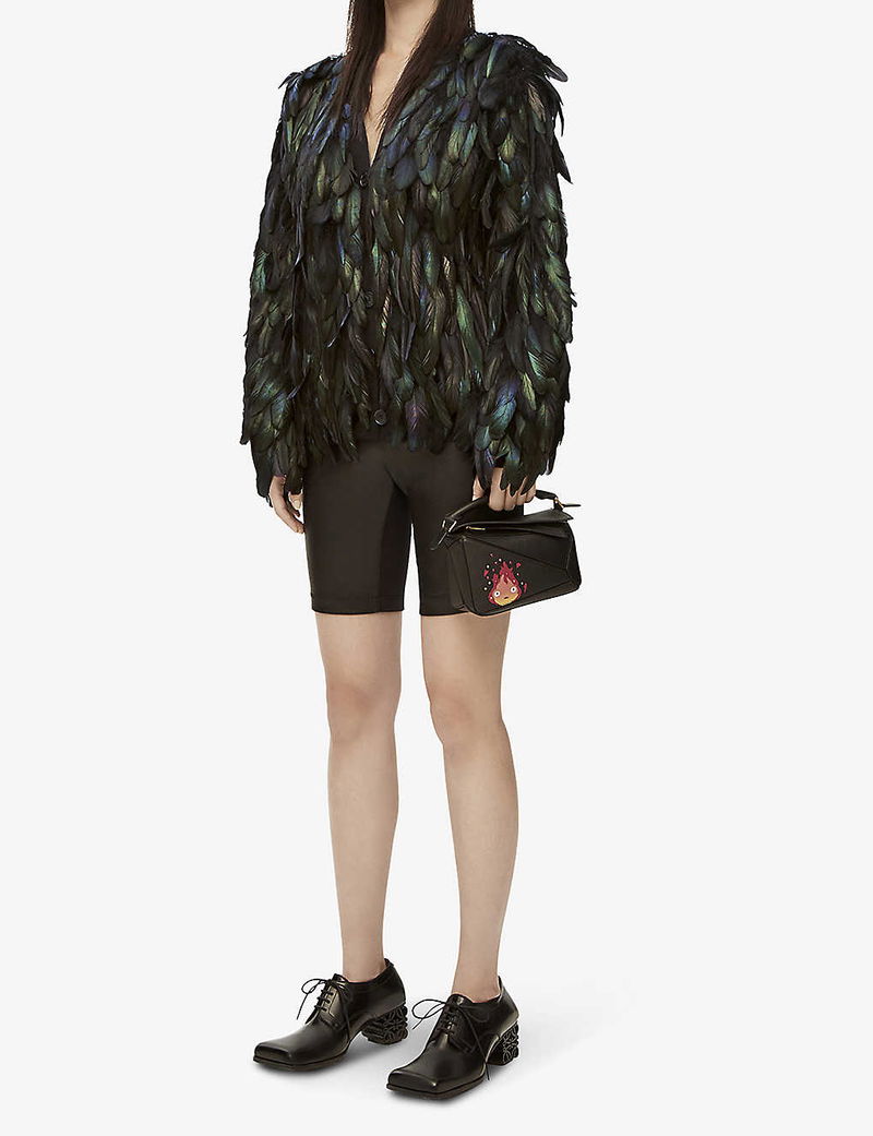 LOEWE Loewe x Howl's Moving Castle - Howl Faux Feather-Trimmed Cardigan ...