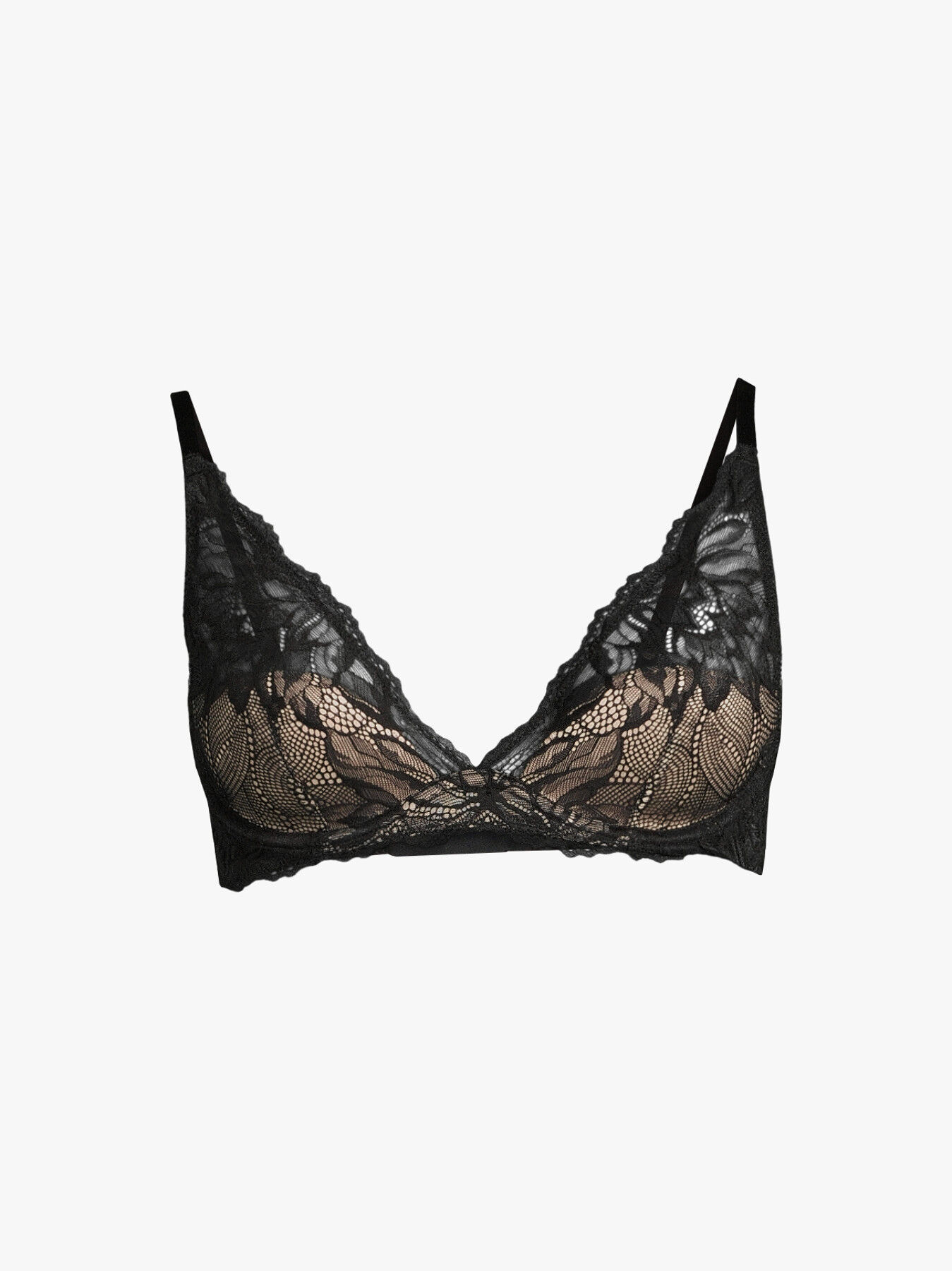 CALVIN KLEIN Seductive Comfort Lotus Floral Lightly Lined Plunge Bra in ...
