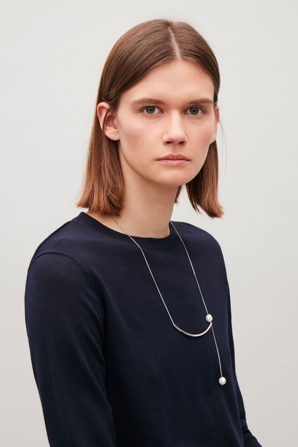 COS Glass Pearl Necklace | Endource