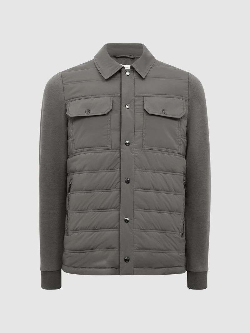 REISS Roddie Shirt in Dark Green | endource