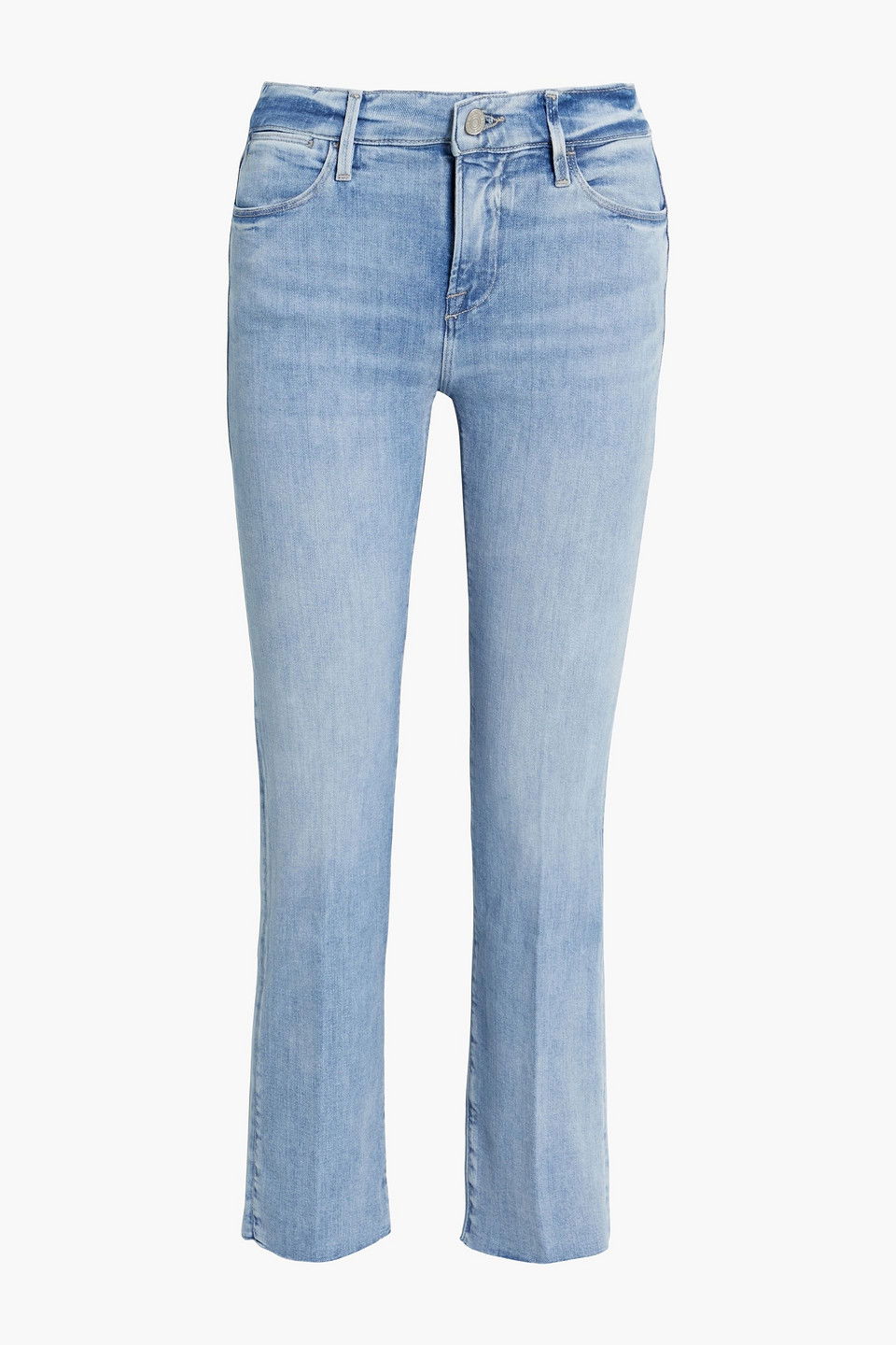 FRAME Le High Straight High-Rise Straight-Leg Jeans in Blue | Endource
