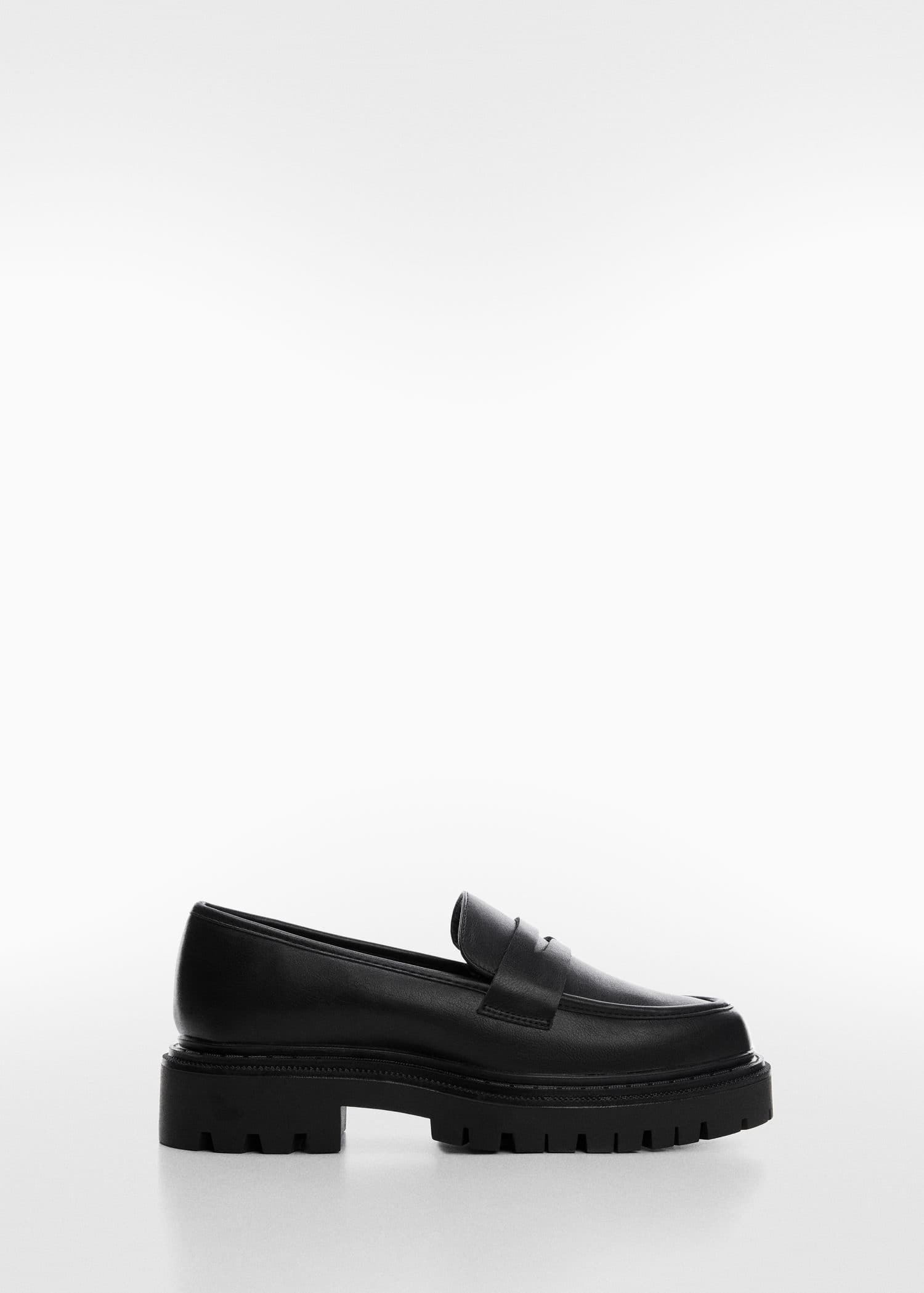 MANGO Platform Moccasin in Black | Endource