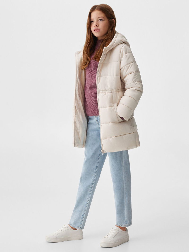 MANGO Alilong Quilted Long Jacket | endource