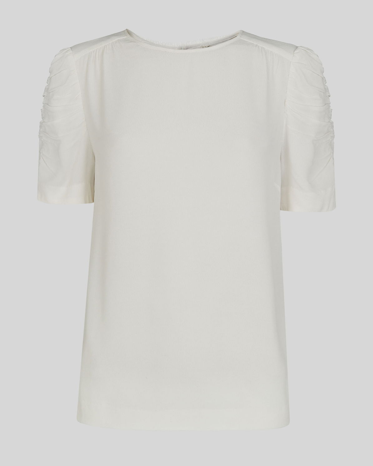 WHISTLES Ruched Sleeve Nelly Shell Top | endource