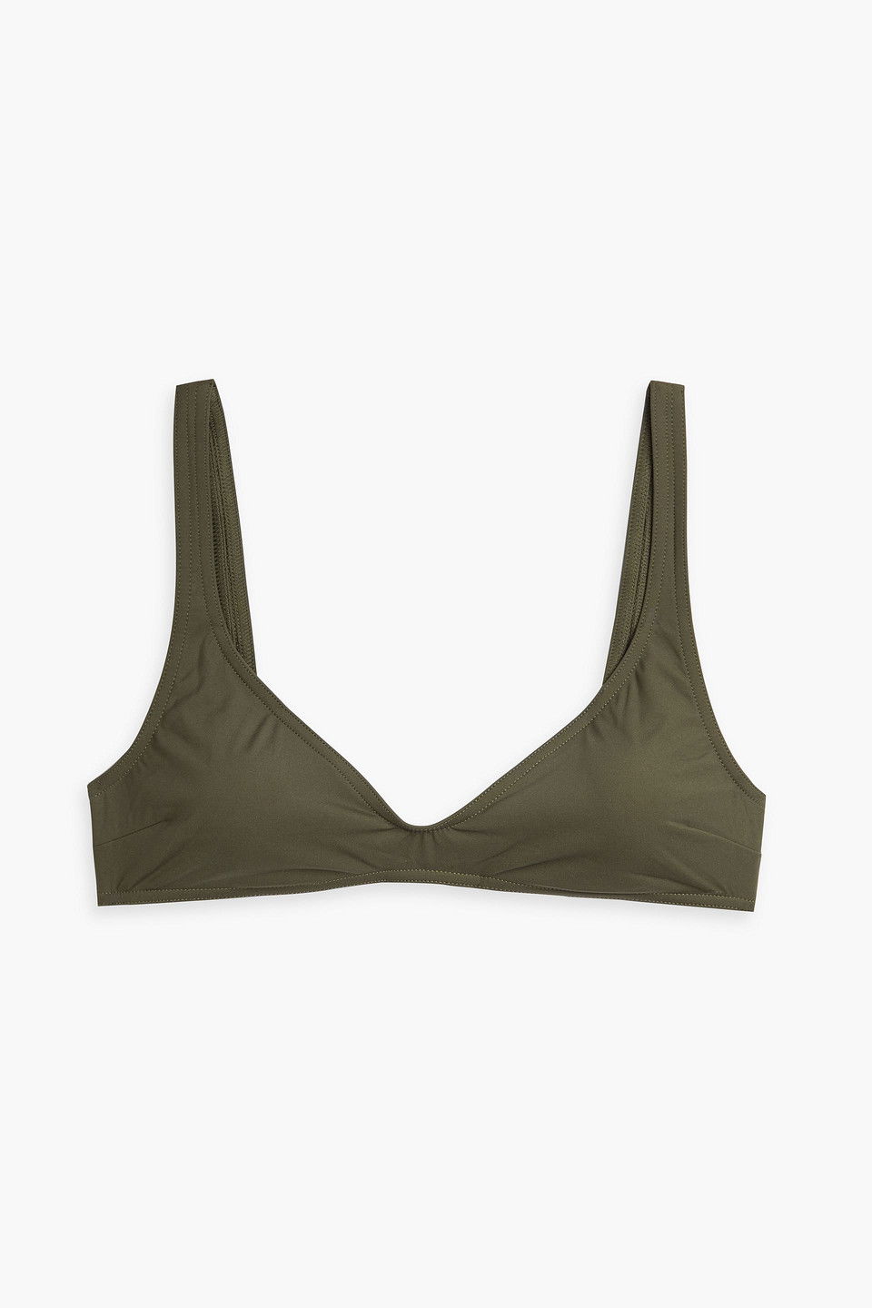 ZIMMERMANN Separates Sculpt Bikini Top in Green | endource