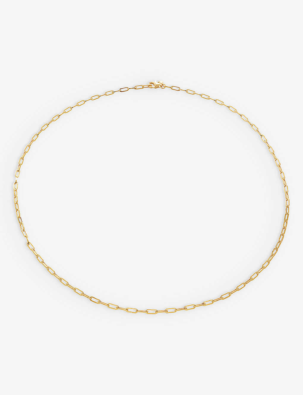 MONICA VINADER Mini Paperclip-Chain 18ct Yellow Gold-Plated Vermeil ...