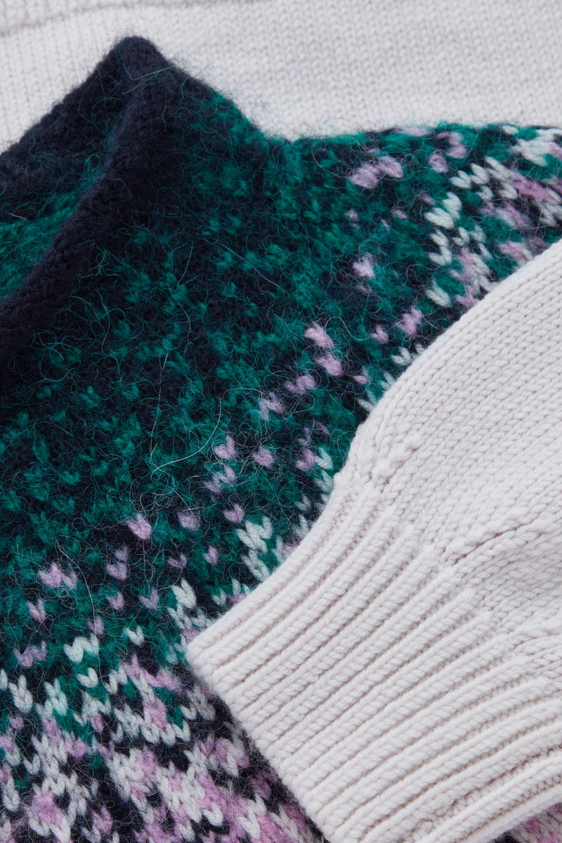COS Recycled Wool Mix Fair Isle Knit Jumper | endource