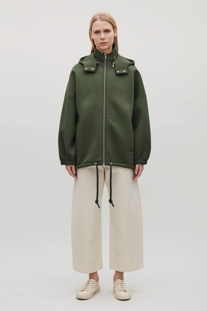 COS Drawstring Padded Jacket with Hood | endource