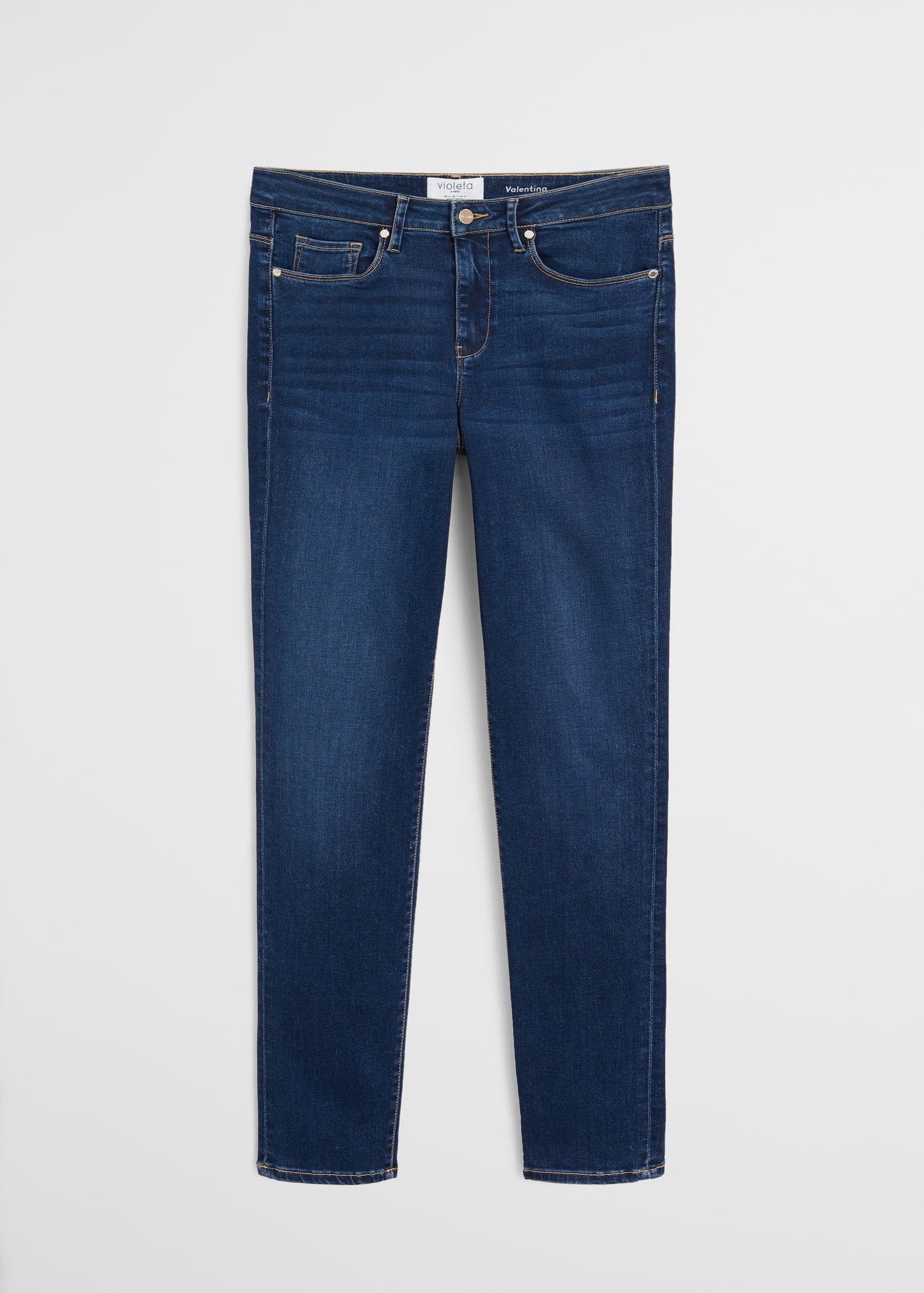 MANGO Slim-Fit Valentin Jeans in Dark Blue | Endource
