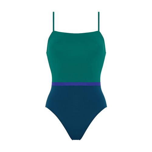 ERES Ara Le Cap One-Piece Swimsuit in Mer Emeraude Mer Azur Wax | endource
