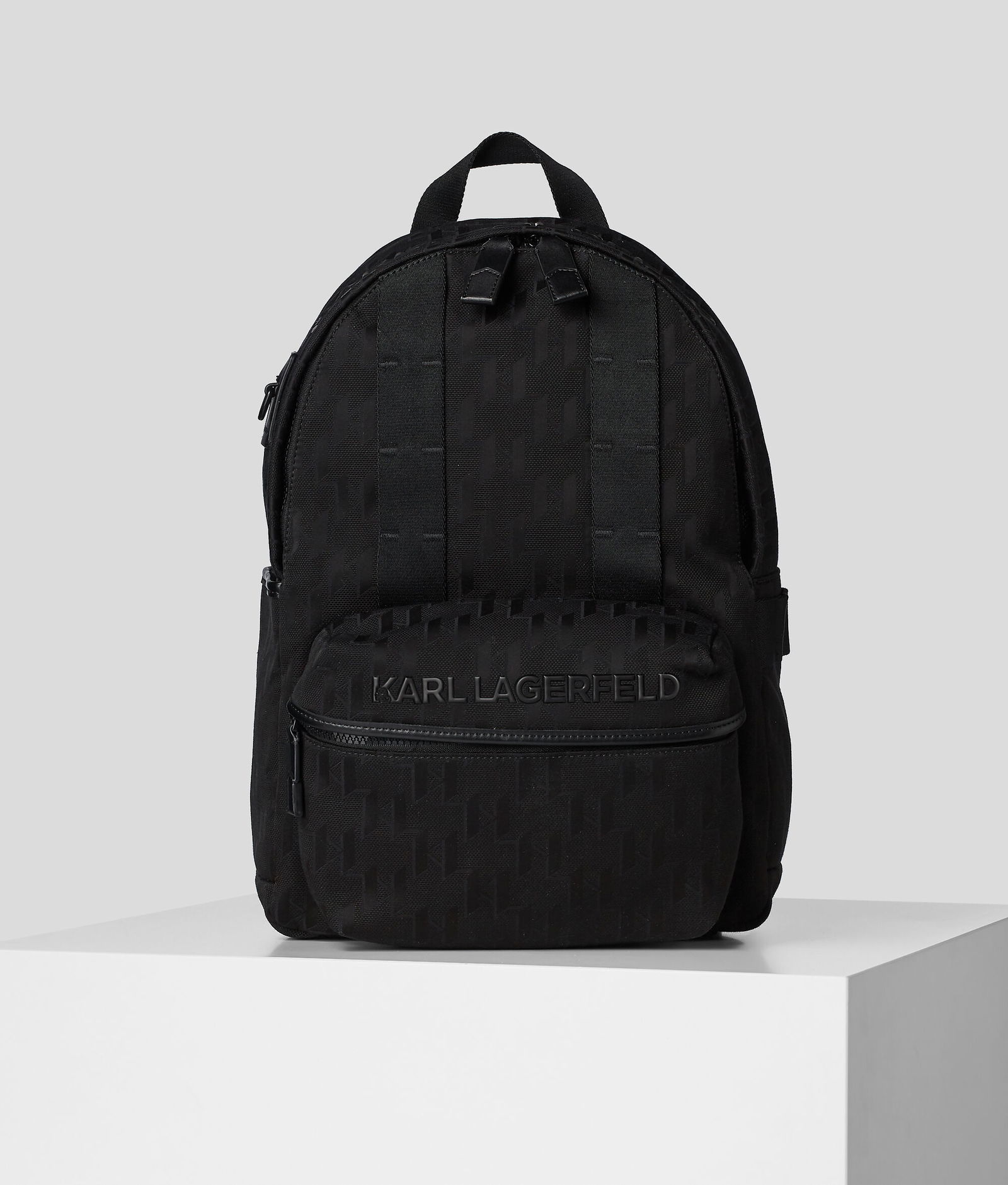 KARL LAGERFELD K/Monogram Otto Backpack in Black | Endource