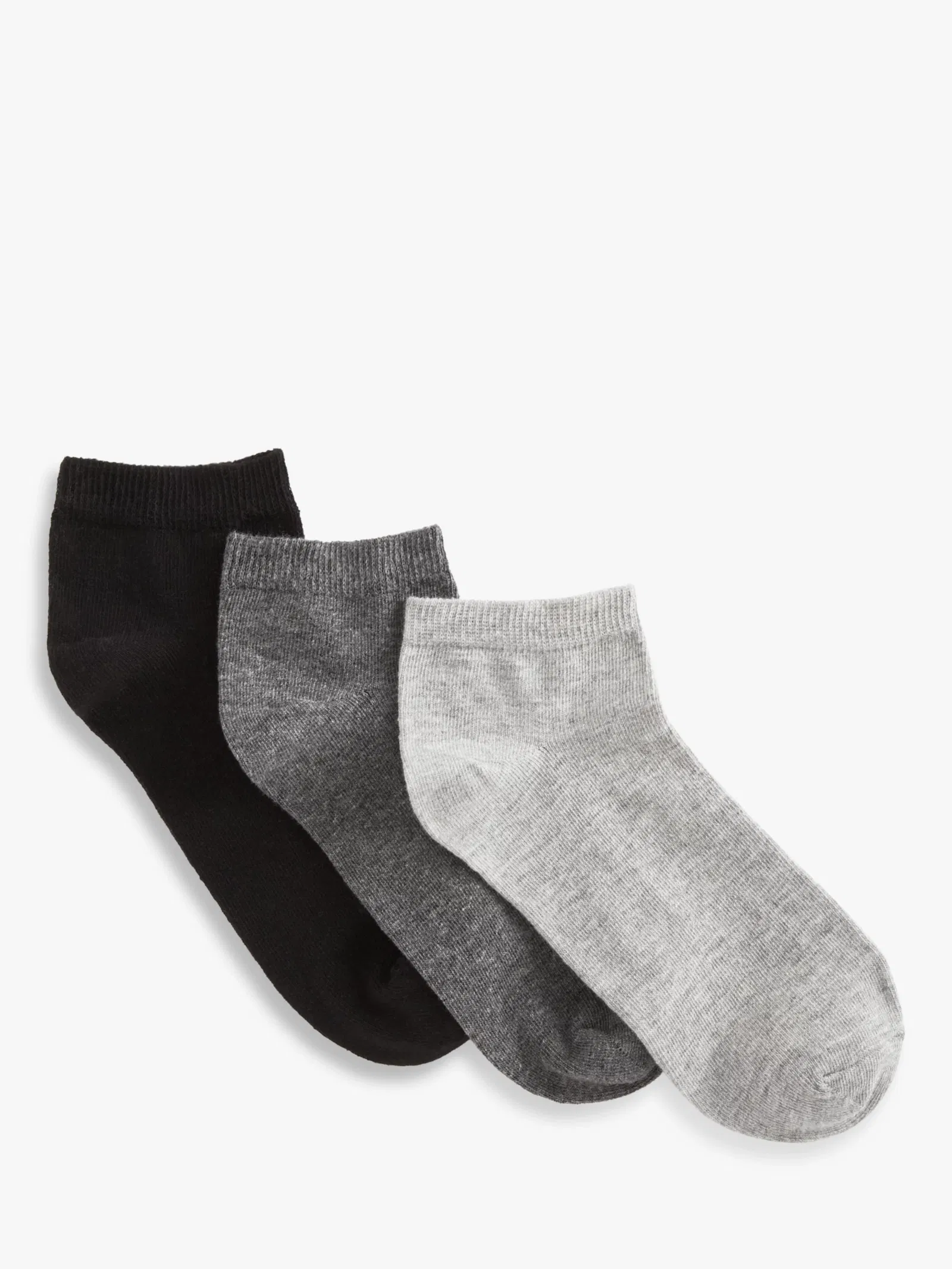 JOHN LEWIS Trainer Socks in Mono | endource