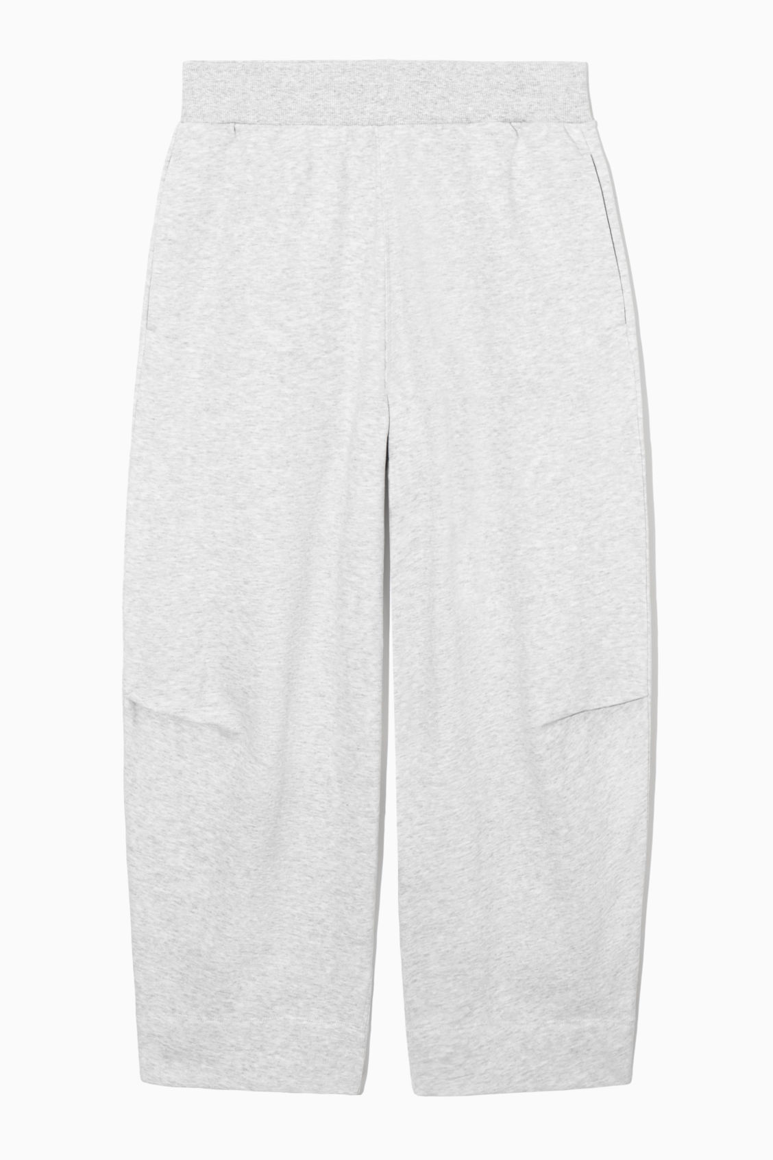 COS Barrel-Leg Joggers in LIGHT GREY MÉLANGE | endource