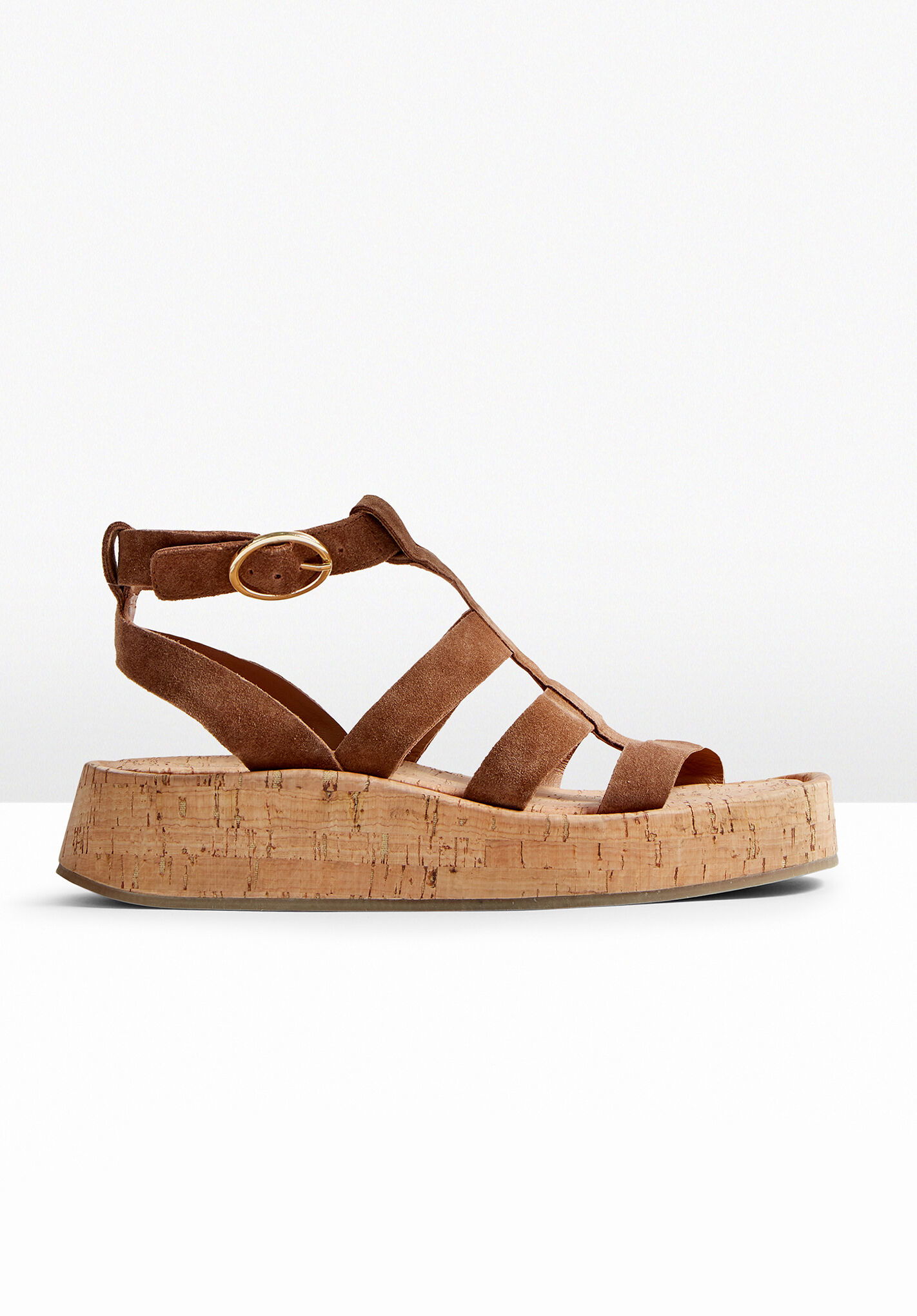 HUSH Barley Gladiator Sandals in Brown | endource