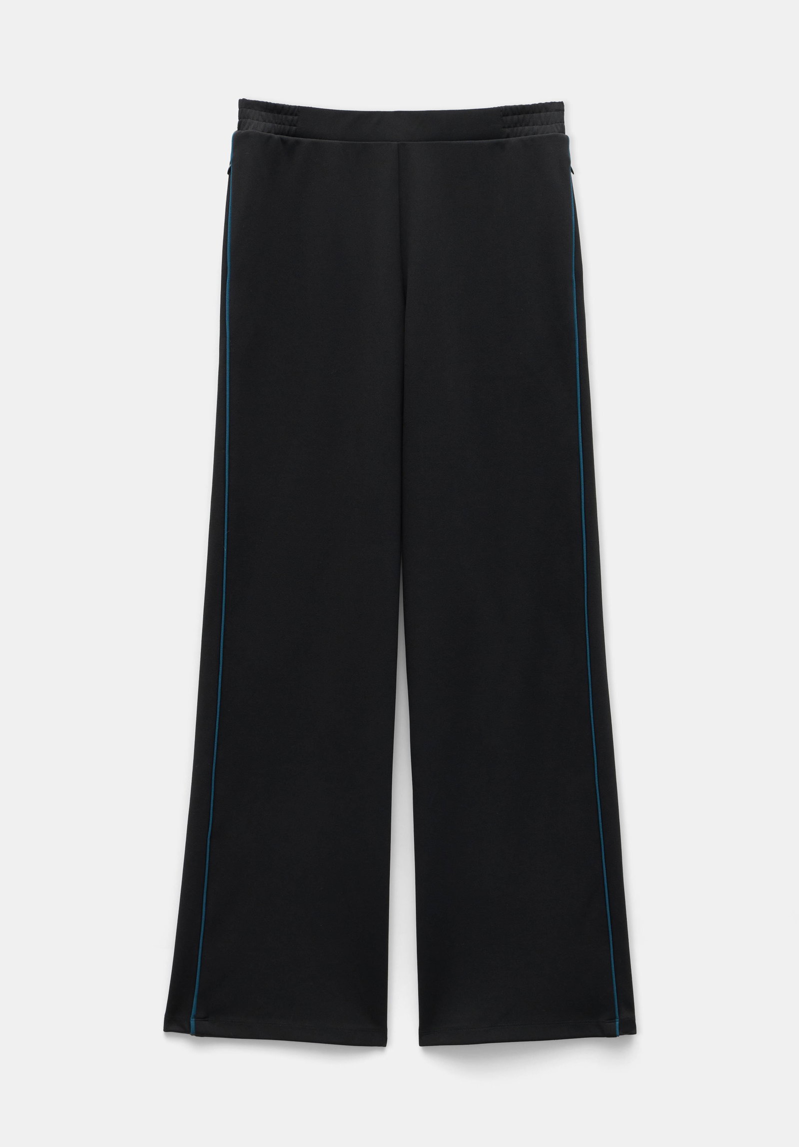 HUSH Melony Pipe Detail Straight-Leg Trousers | endource