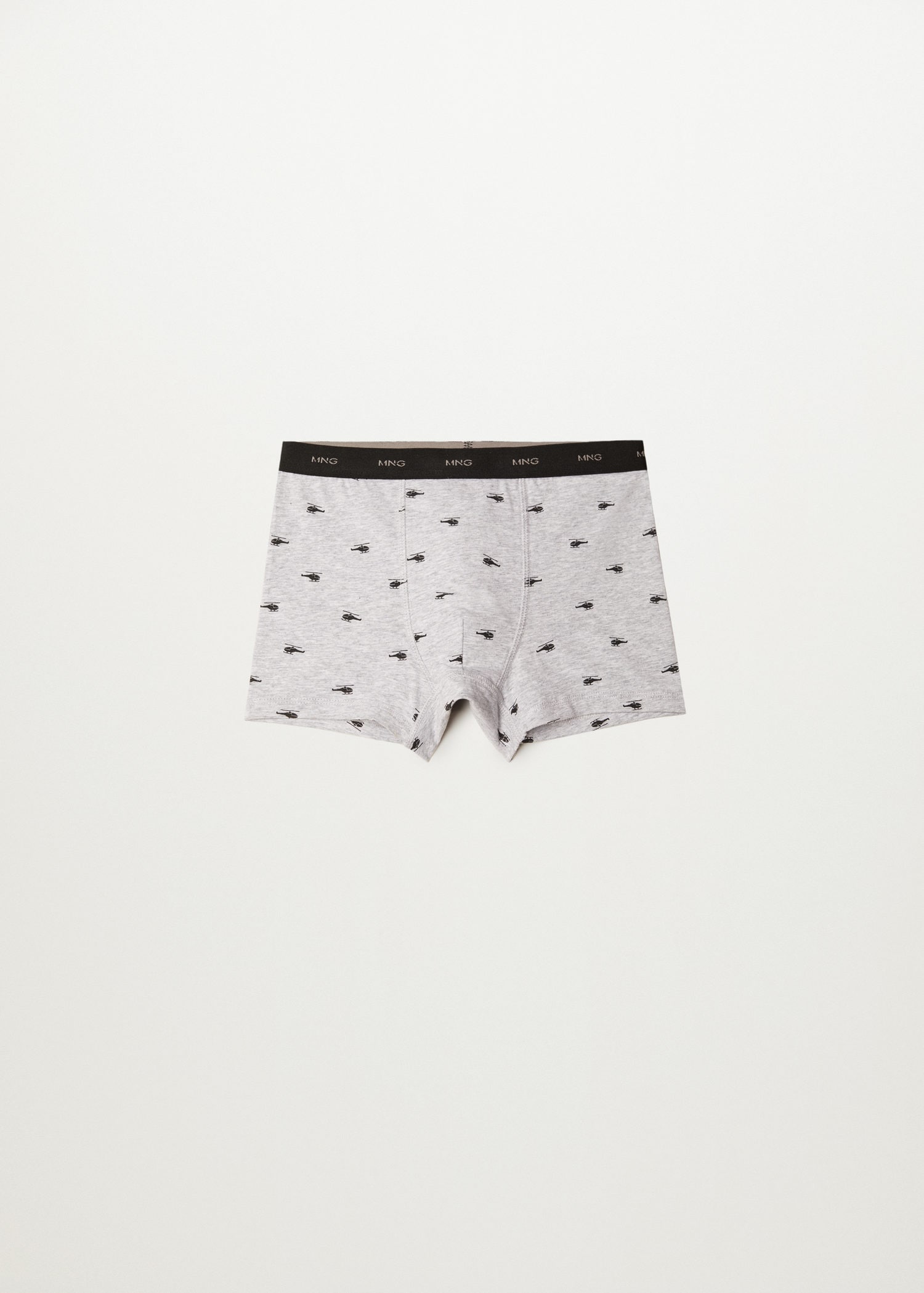 MANGO Printed Boxer 2 Pack in Black | Endource
