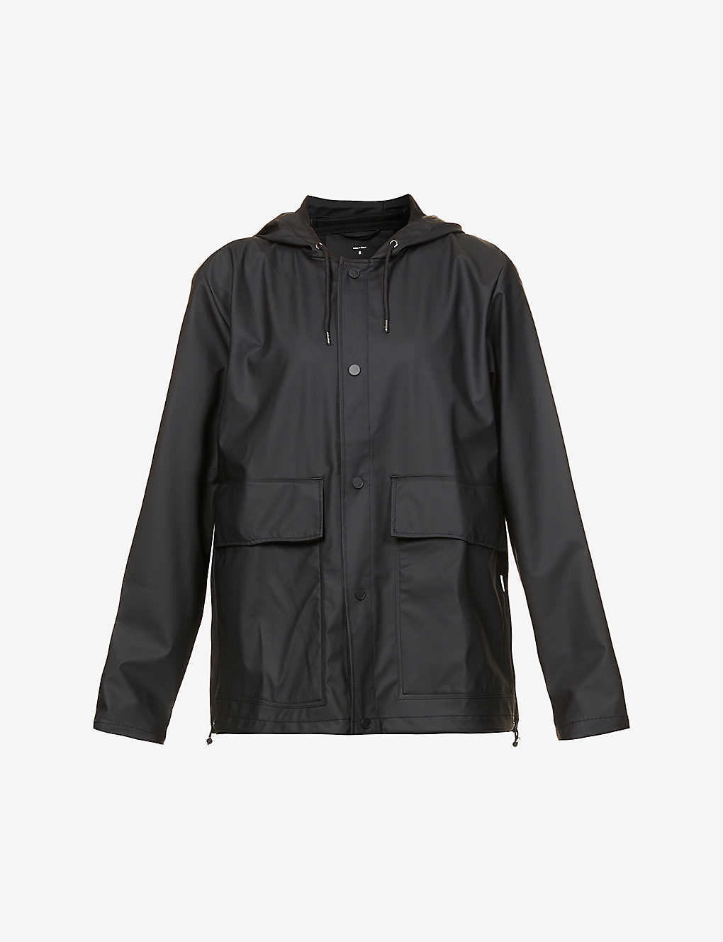 RAINS Hooded Shell Raincoat in EVERGREEN | endource