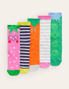 BODEN Socks 5 Pack in Fruit and Vegetable | endource